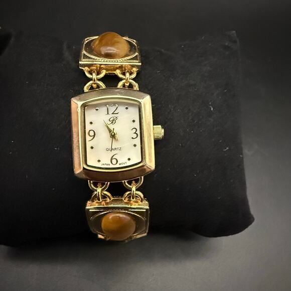 Brighton | Accessories | Brighton Tigers Eye Gold Quartz Wristwatch ...